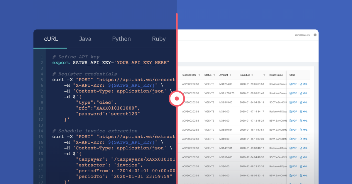 Satws | Integración con el SAT | Web Services y APIs